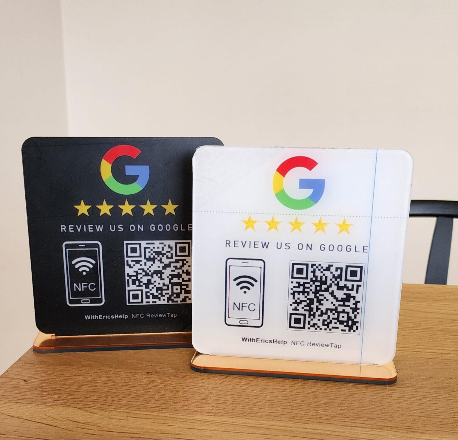 Google Review NFC Plaque + QR Code | WithEric's Help